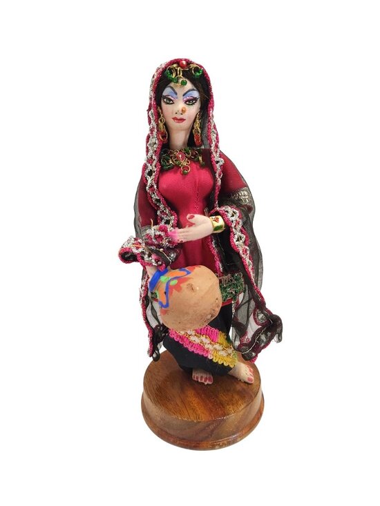 Source Unknown | Accents | Handcrafted Asian Cultural Figurine Painted ...